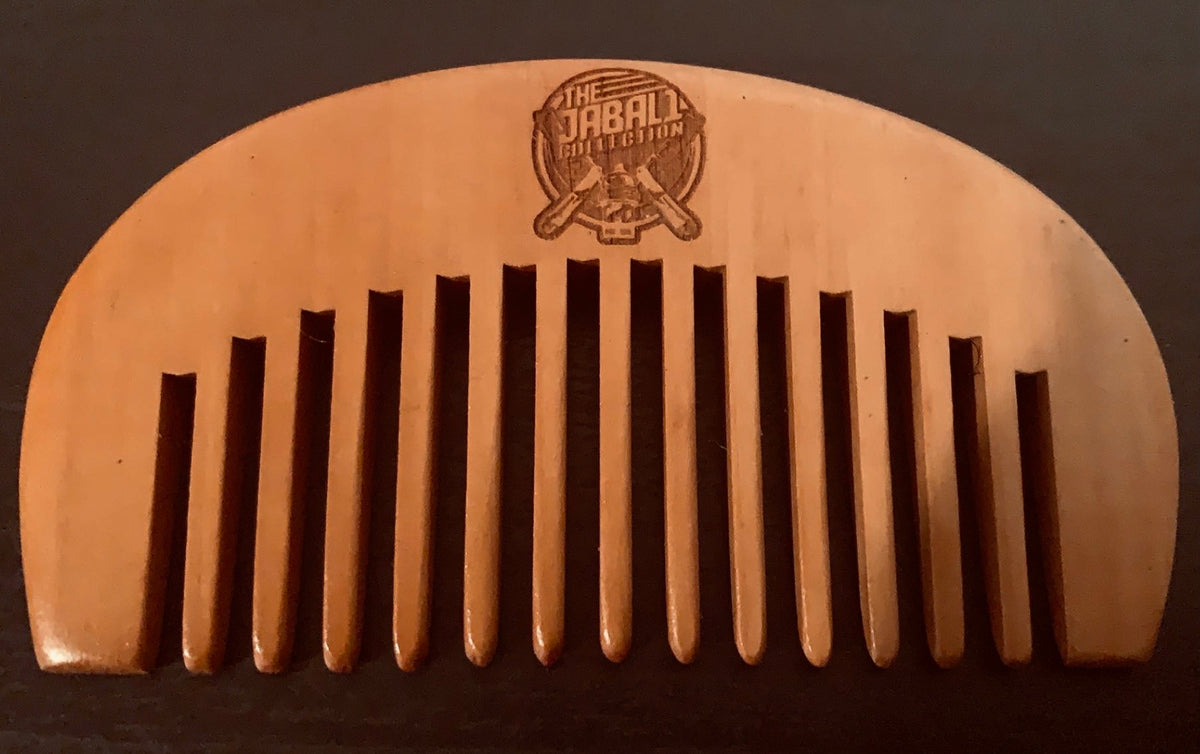 Premium Peach Wood Beard Comb – Jabali Collection